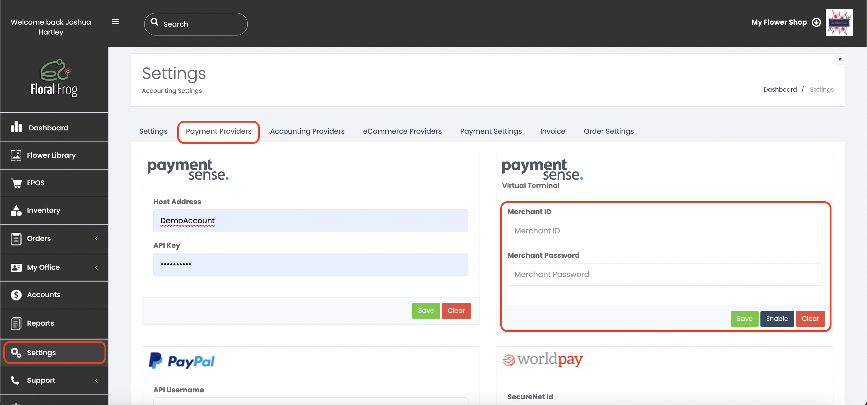 PaymentSense Virtual Terminal